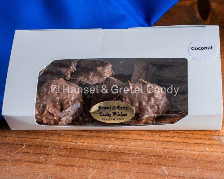 Coconut Clusters 6oz Box - Hansel & Gretel Candy Kitchen - Helen GA ...