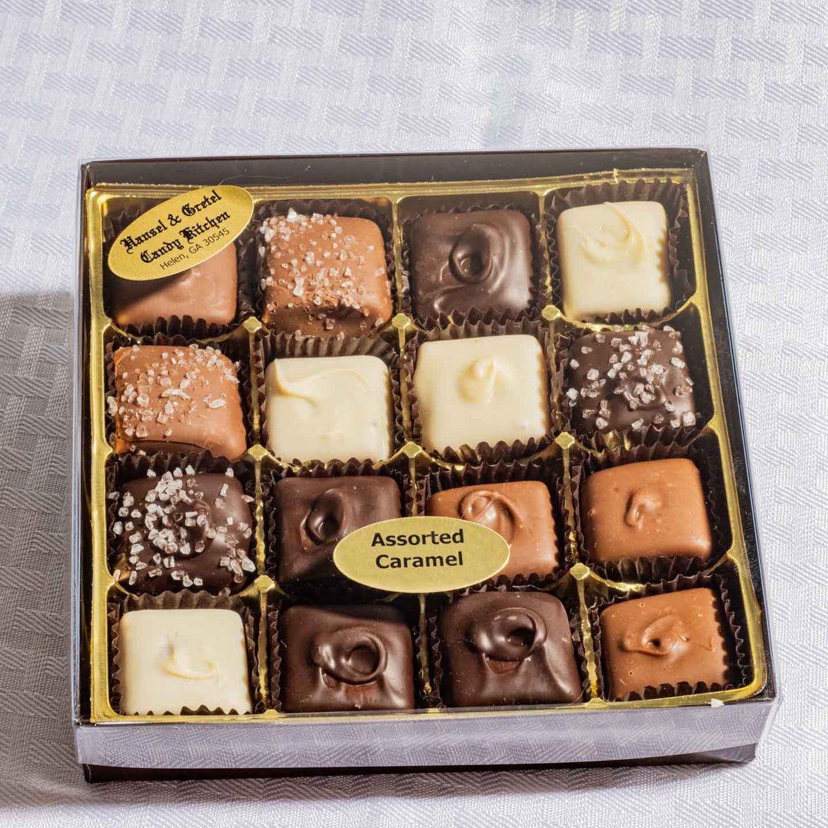 16pc Pre Packaged Assorted Caramels - Hansel & Gretel Candy Kitchen ...